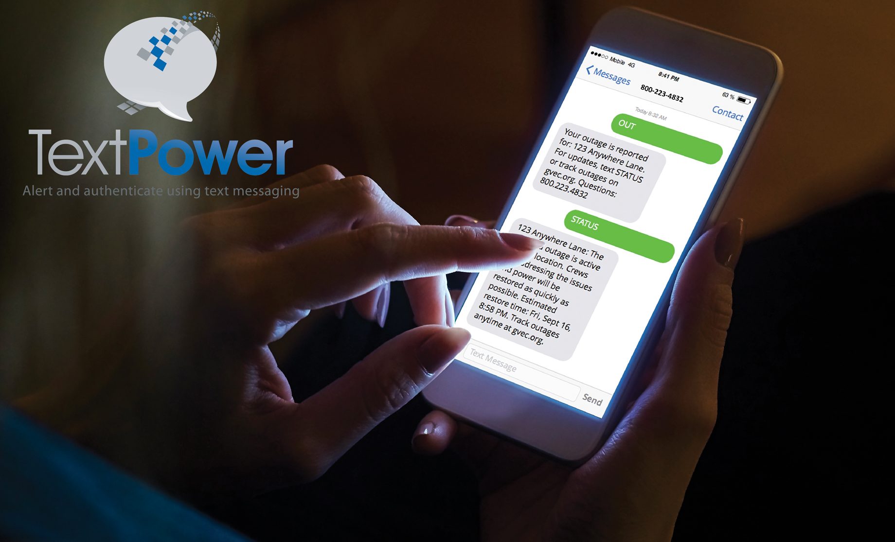 You May Already Be Signed Up to Report Outages with TextPower! | GVEC
